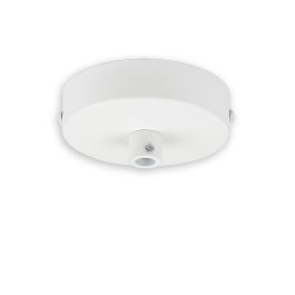 Ceiling canopy, round, white, for cables with up to max. 9,8mm sheath ...