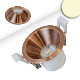 LED Recessed spotlight BACK60, rose gold, round, 5W, CRI90, 3000K ...
